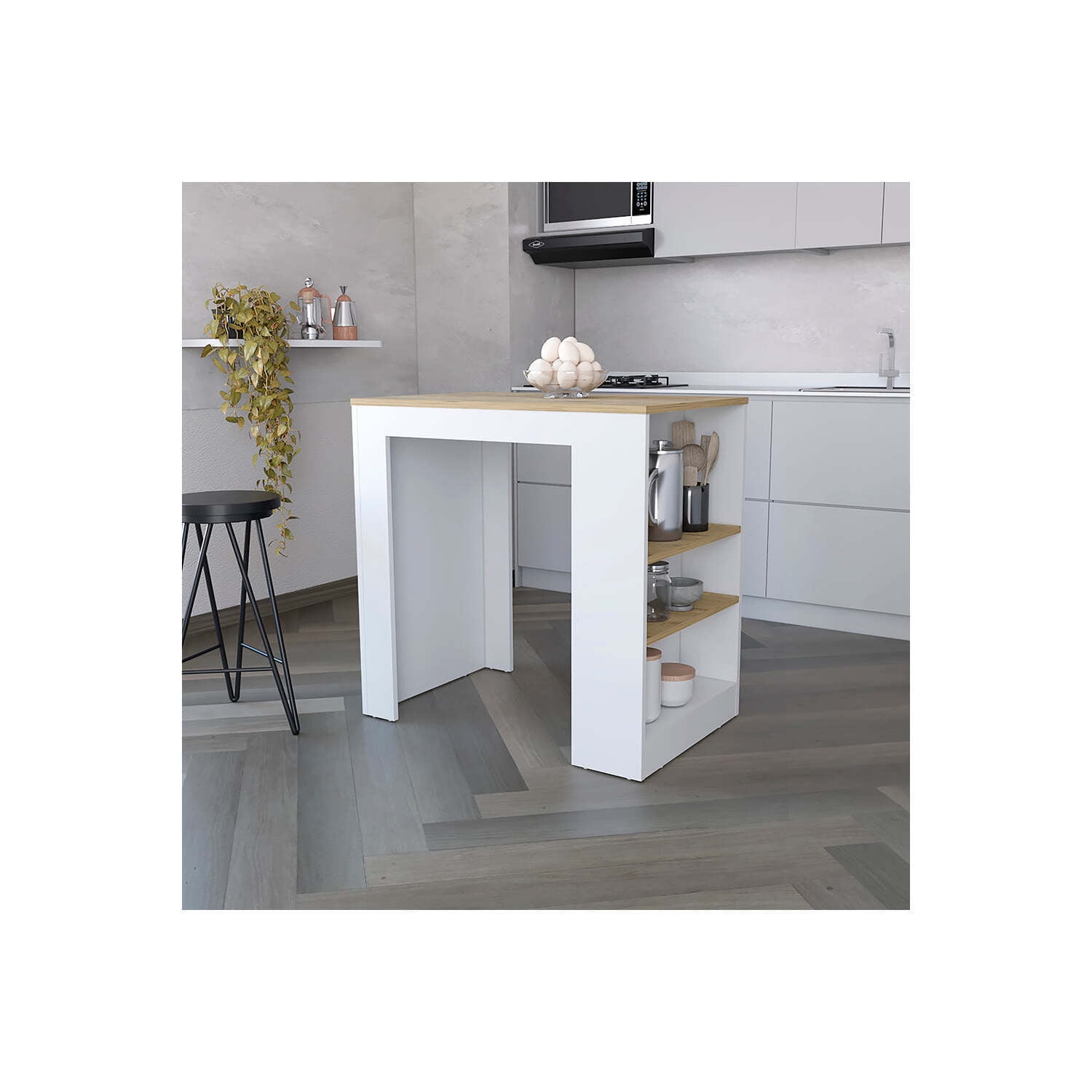 TREEVOL FURNITURE Kitchen Island Doyle - Walmart.com