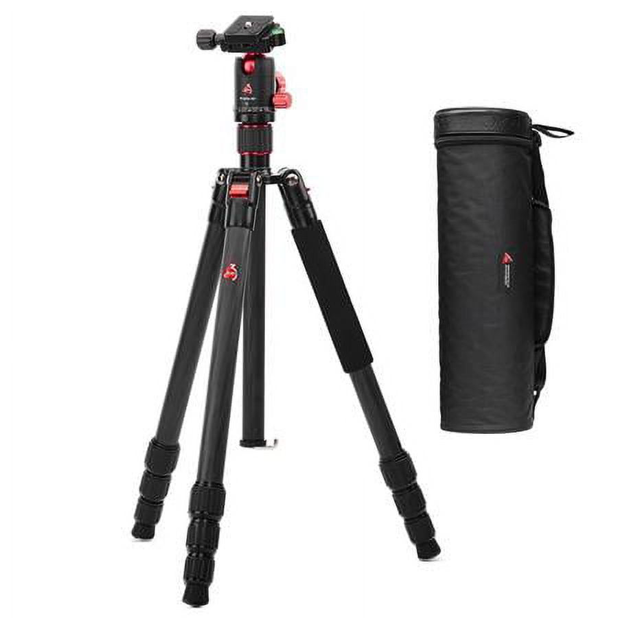 Trek Series 4 Section Carbon Fiber Travel Tripod Monopod And Arca Type