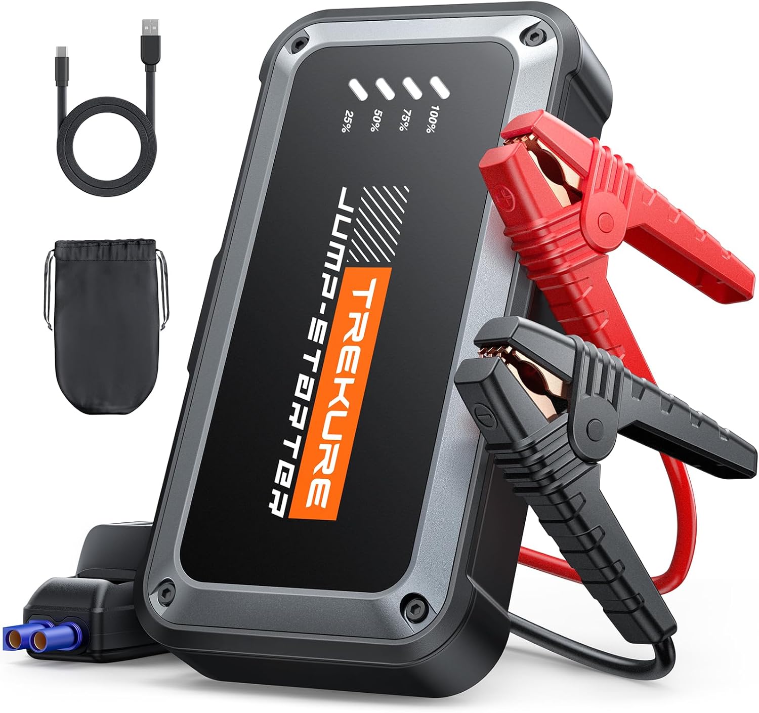 TREKURE Portable Car Battery Jump Starter 4000A 16800mAh Jump Box, Car ...