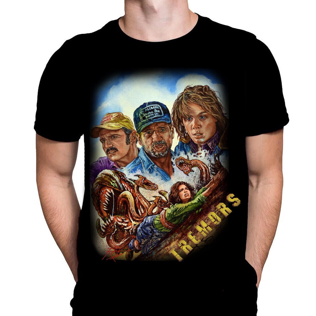 TREMORS - Horror Movie T-Shirt - Sizes S - 5XL - artwork by Rick Melton ...