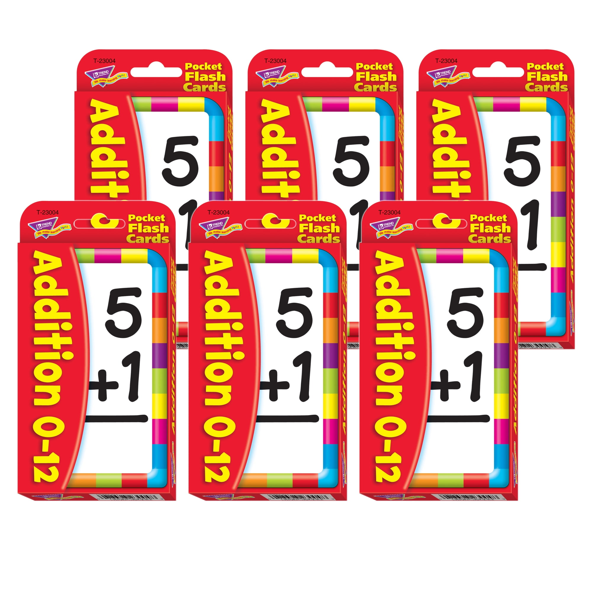 Math Flash Cards Grade 3 Trend Enterprises Addition 0-12 Flash Cards ...