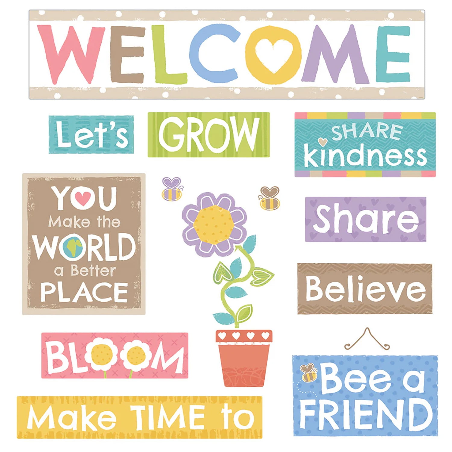 TREND Always Welcome Bulletin Board Set - Walmart.com