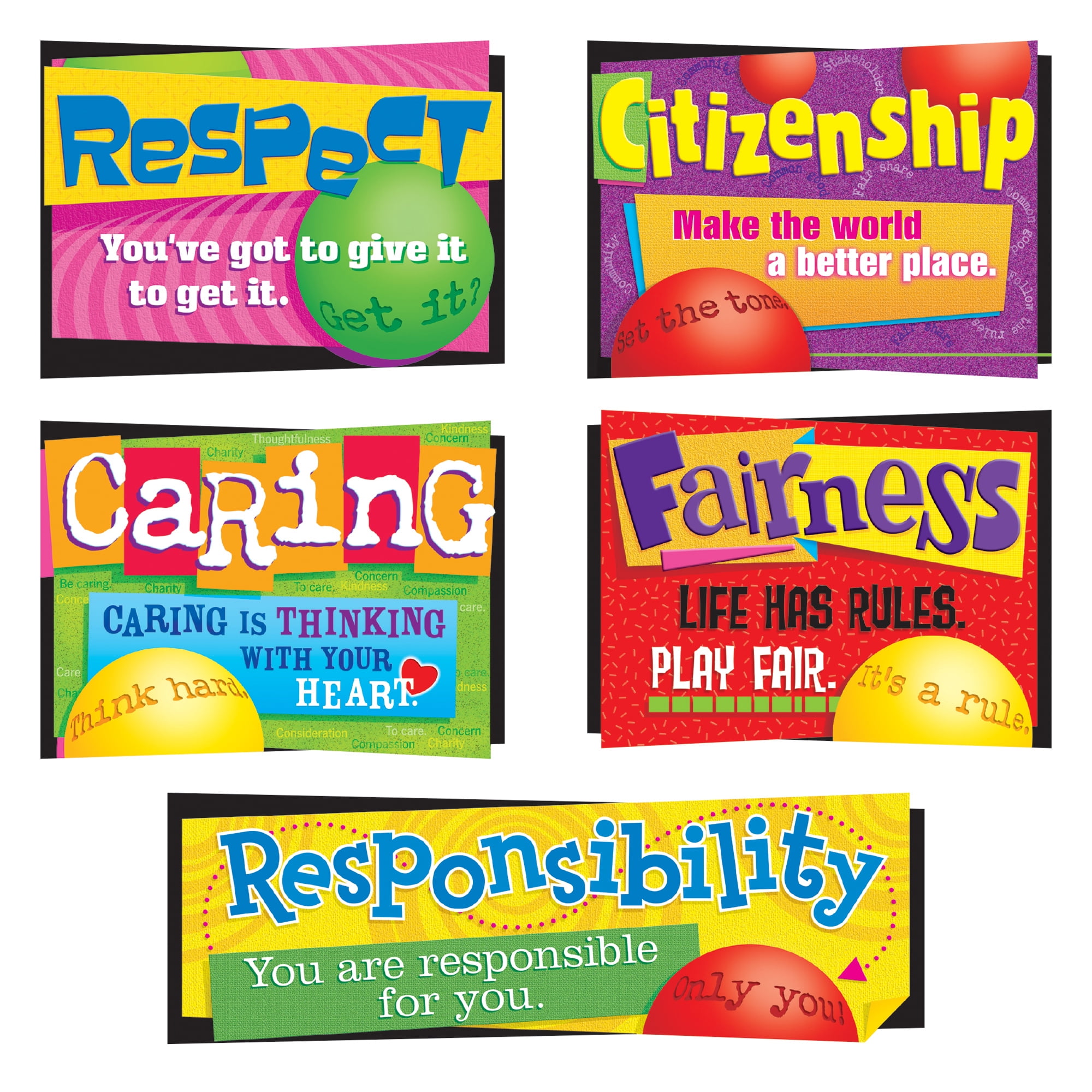 TREND Character Education Bulletin Board Set, 6 Pieces - Walmart.com