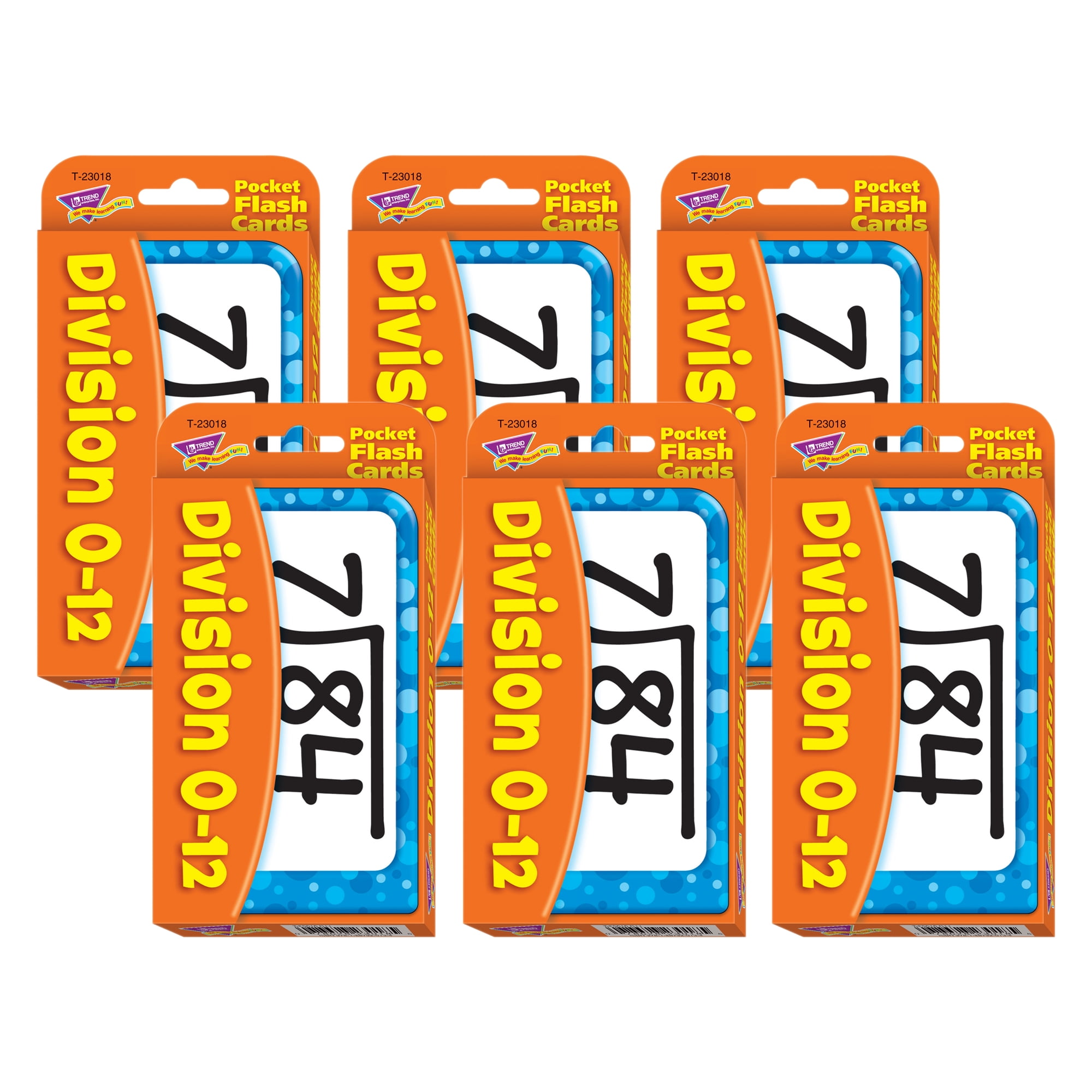 TREND Division 0-12 Pocket Flash Cards, 6 Packs - Walmart.com