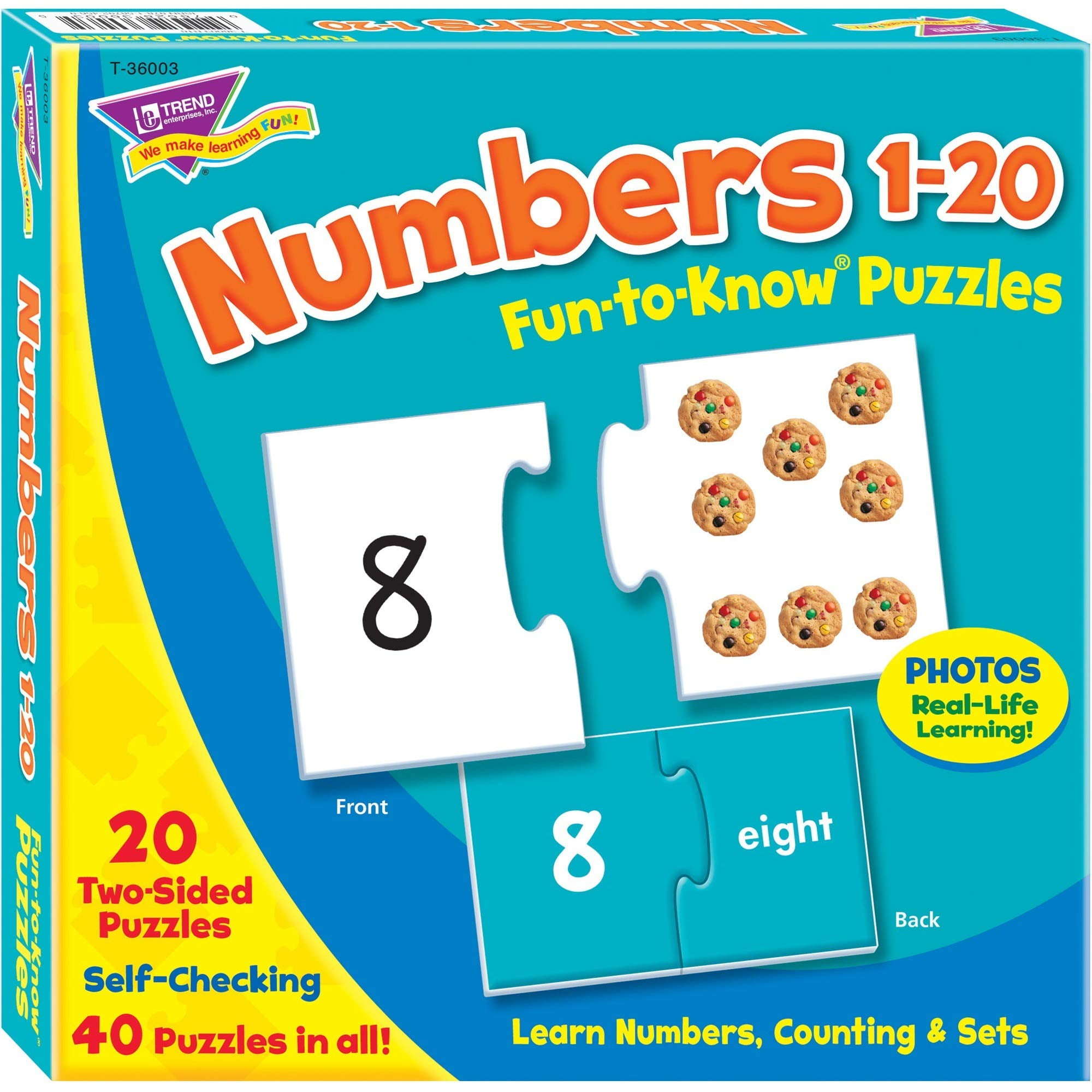 TREND ENTERPRISES: Fun-to-Know Puzzles: EC36 Numbers 1-20, Learn ...