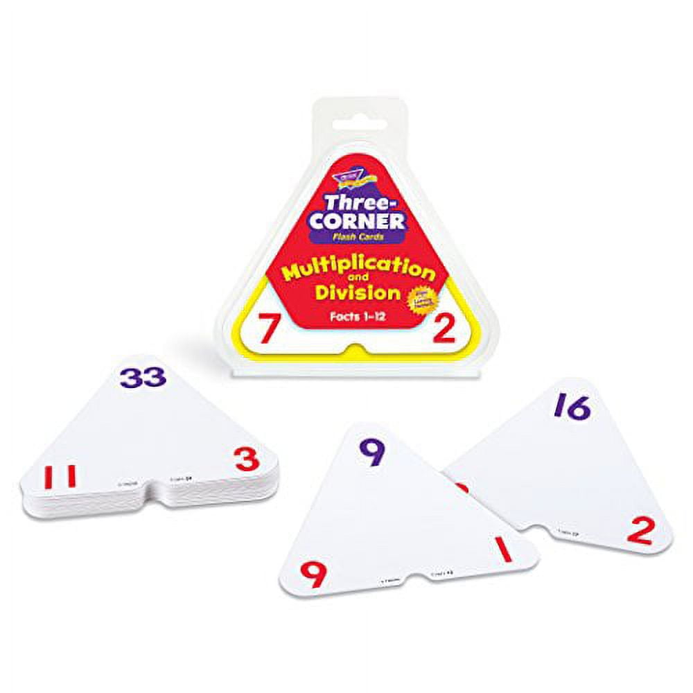 Trend Enterprises: Three-Corner Multiplication and Division Flash Cards ...