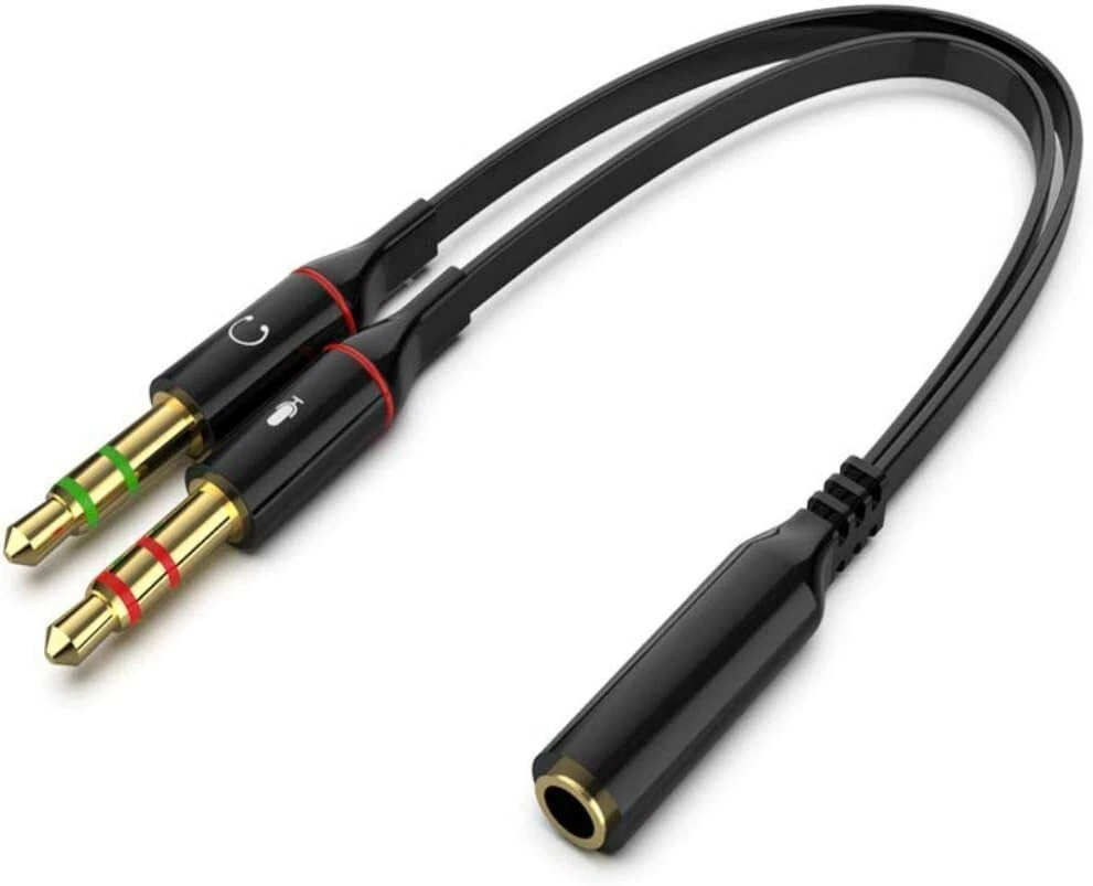 TREND- Headset Adapter, 3.5Mm Headphone Splitter Ctia Headphone Jack ...
