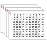 TREND Numbers 1-100 Wipe-Off Chart, 17" x 22", Pack of 6 - Walmart.com
