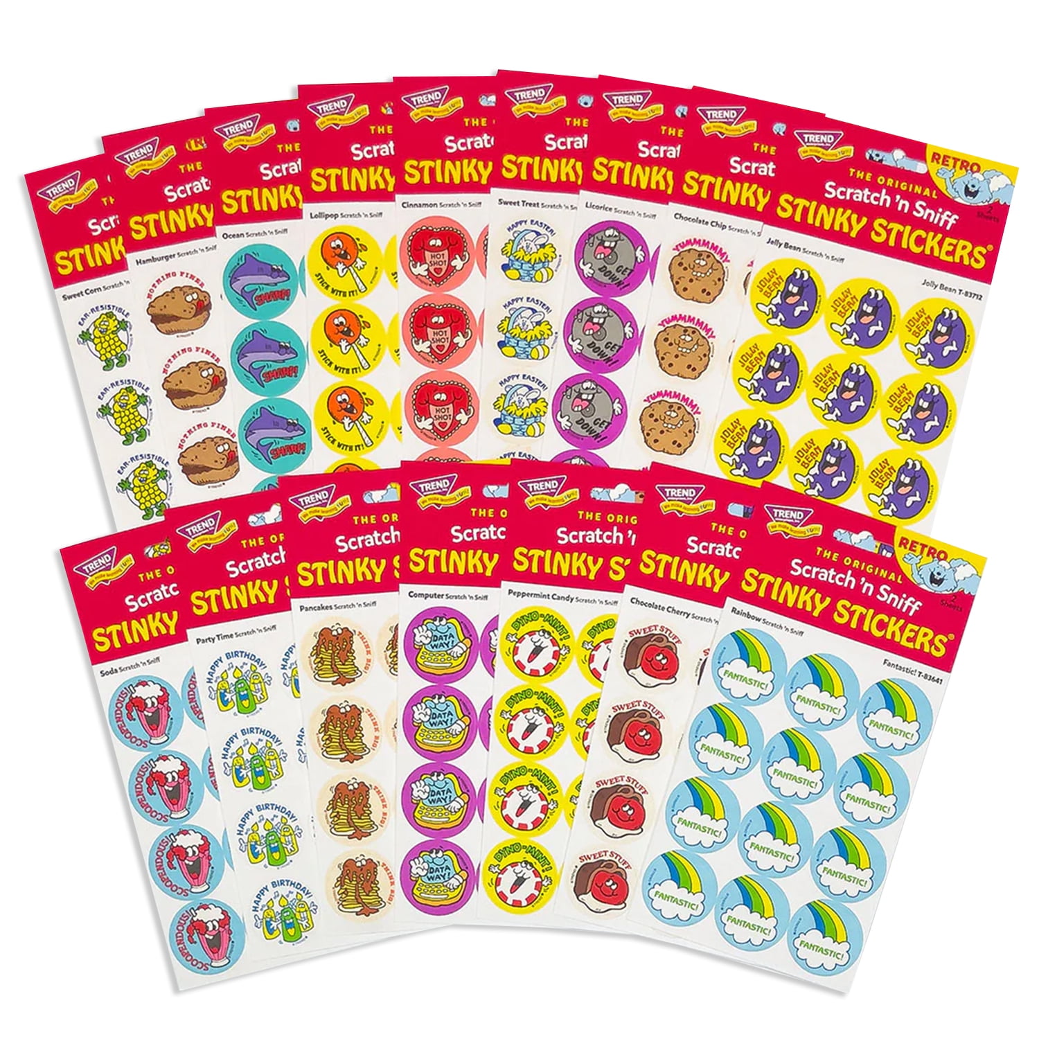 TREND Retro Scratch 'n Sniff Stinky Stickers Summer 2024 Collector ...
