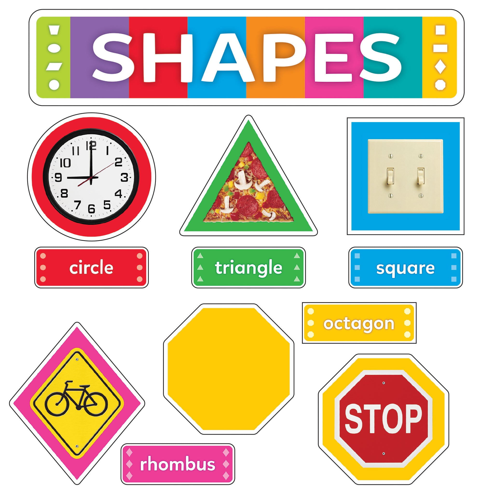 TREND Shapes All Around Us Learning Set - Walmart.com