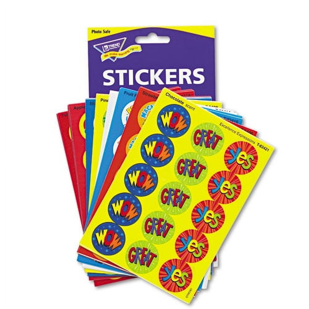 TREND Stinky Stickers Variety Pack, Praise Words, Assorted Colors, 435 ...