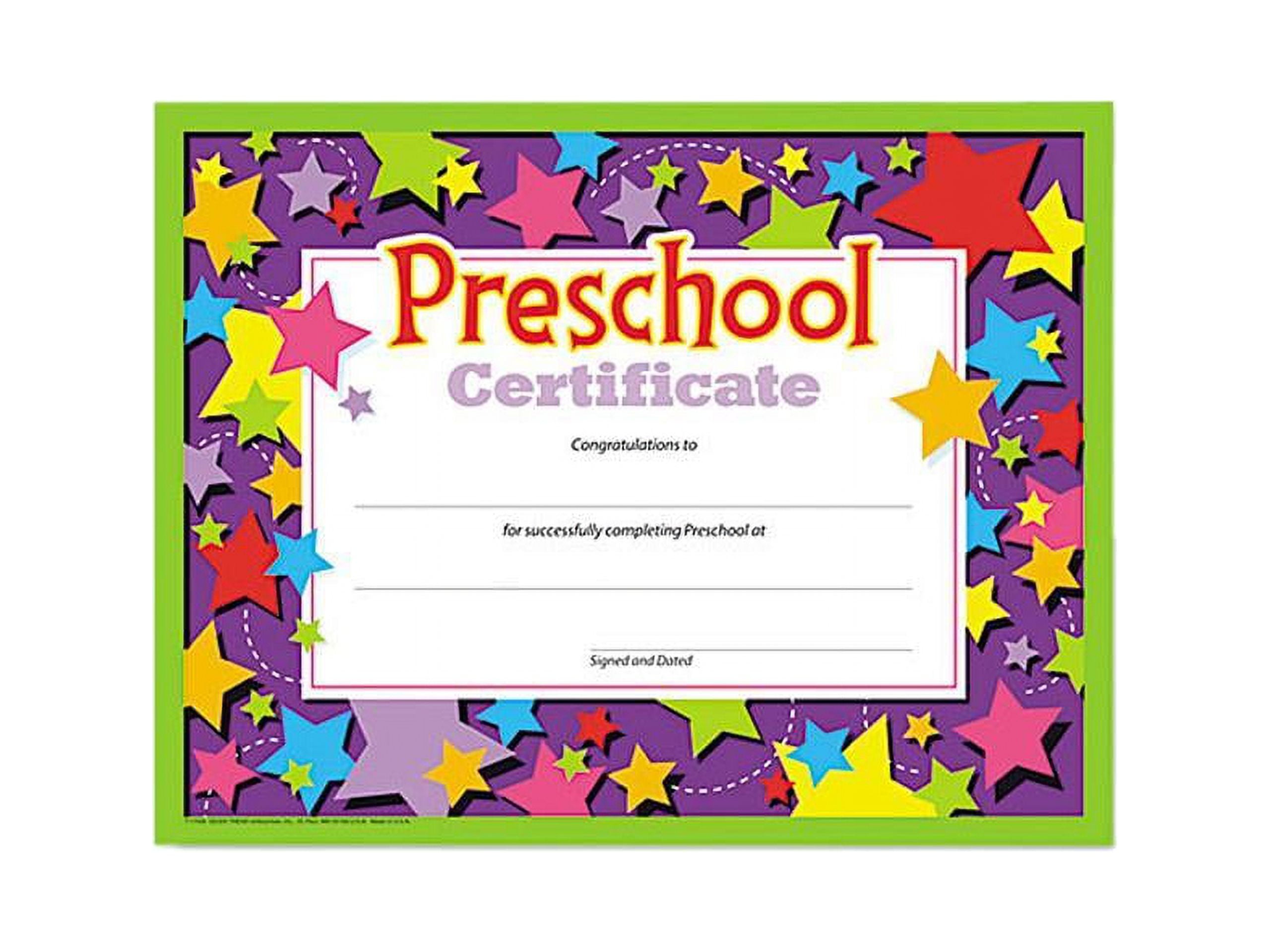 Trend Colorful Certificates, Preschool, 8-1/2 x 11, 30 Certificates ...