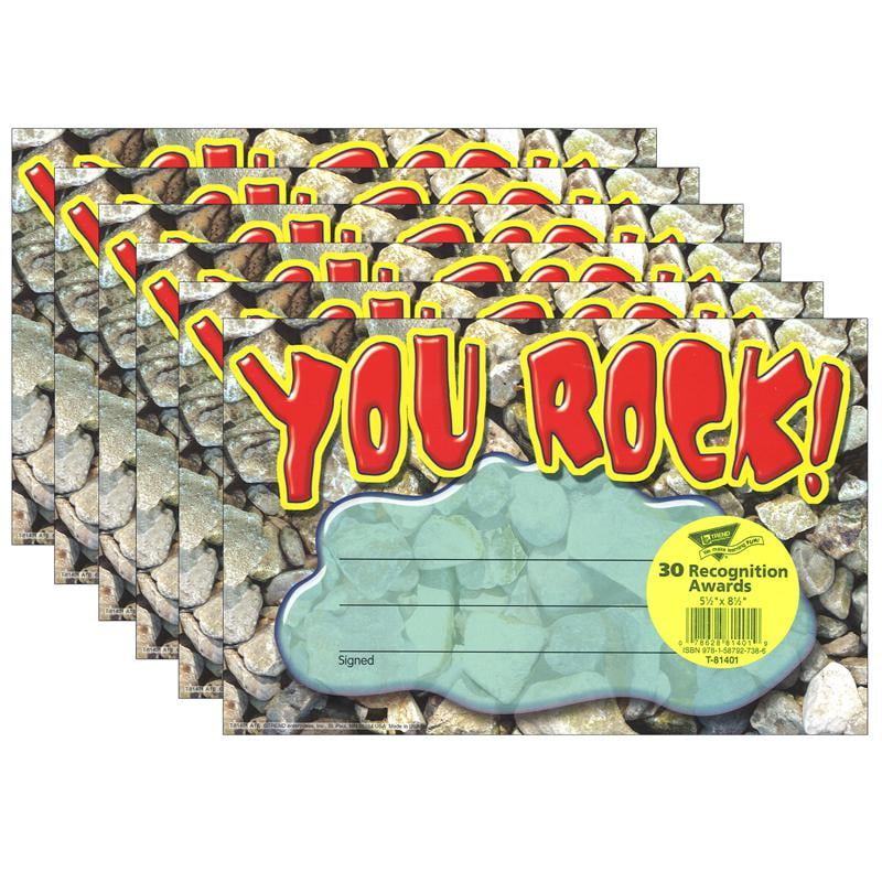 TREND You Rock! Recognition Awards, 30 Per Pack, 6 Packs - Walmart.com