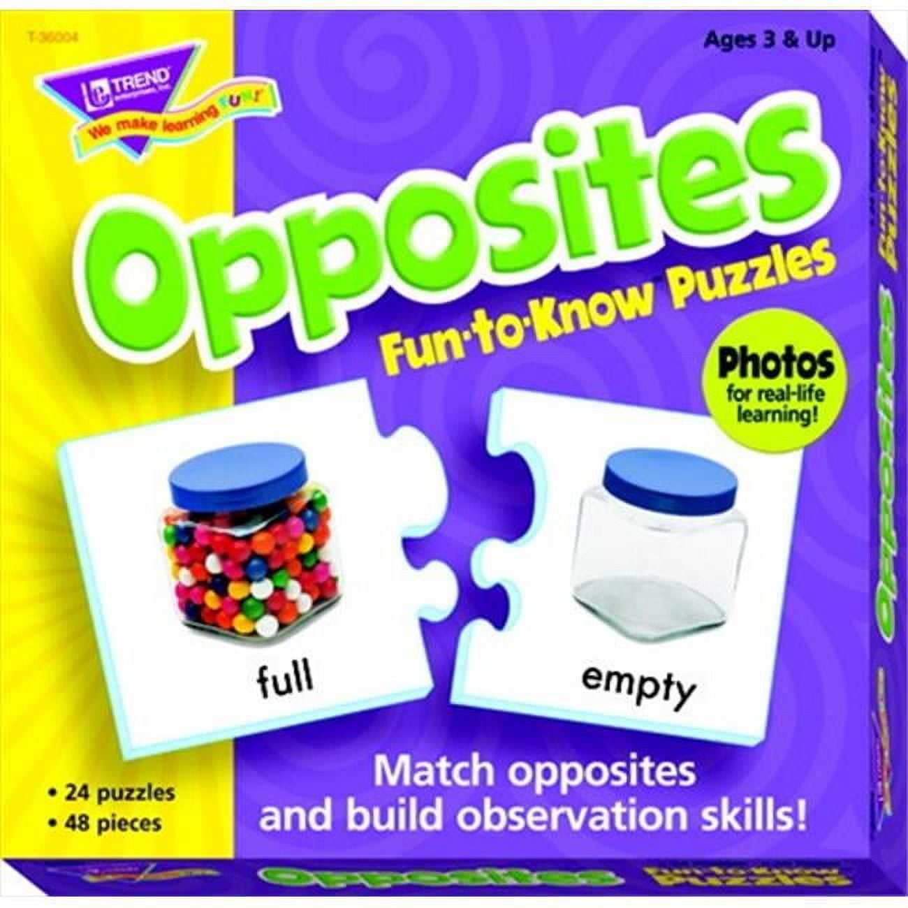 TREND enterprises 090548 -Opposites Puzzle Set - Walmart.com
