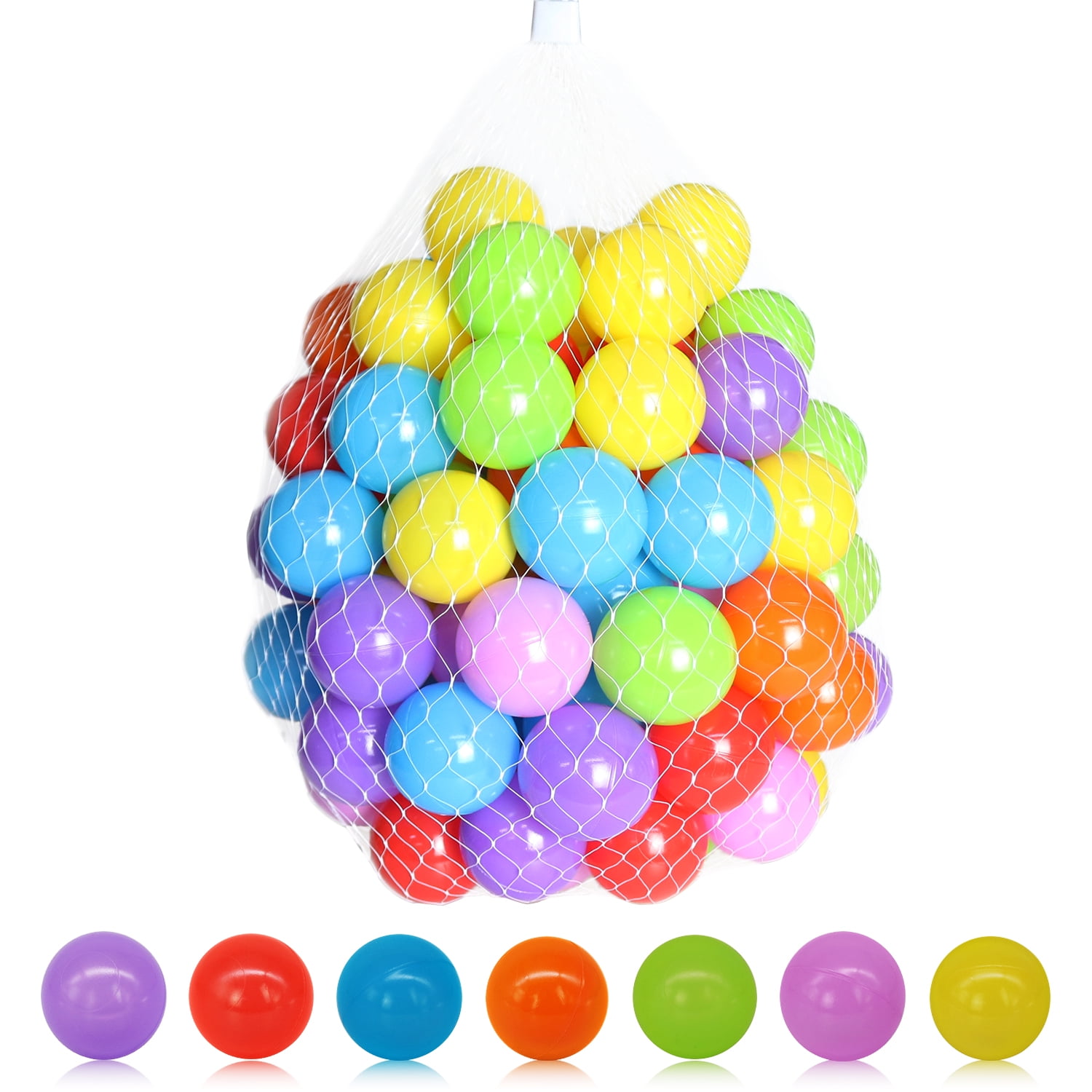 TRENDBOX 100 Colorful Ocean Ball (6 Color) for Babies Kids Children ...
