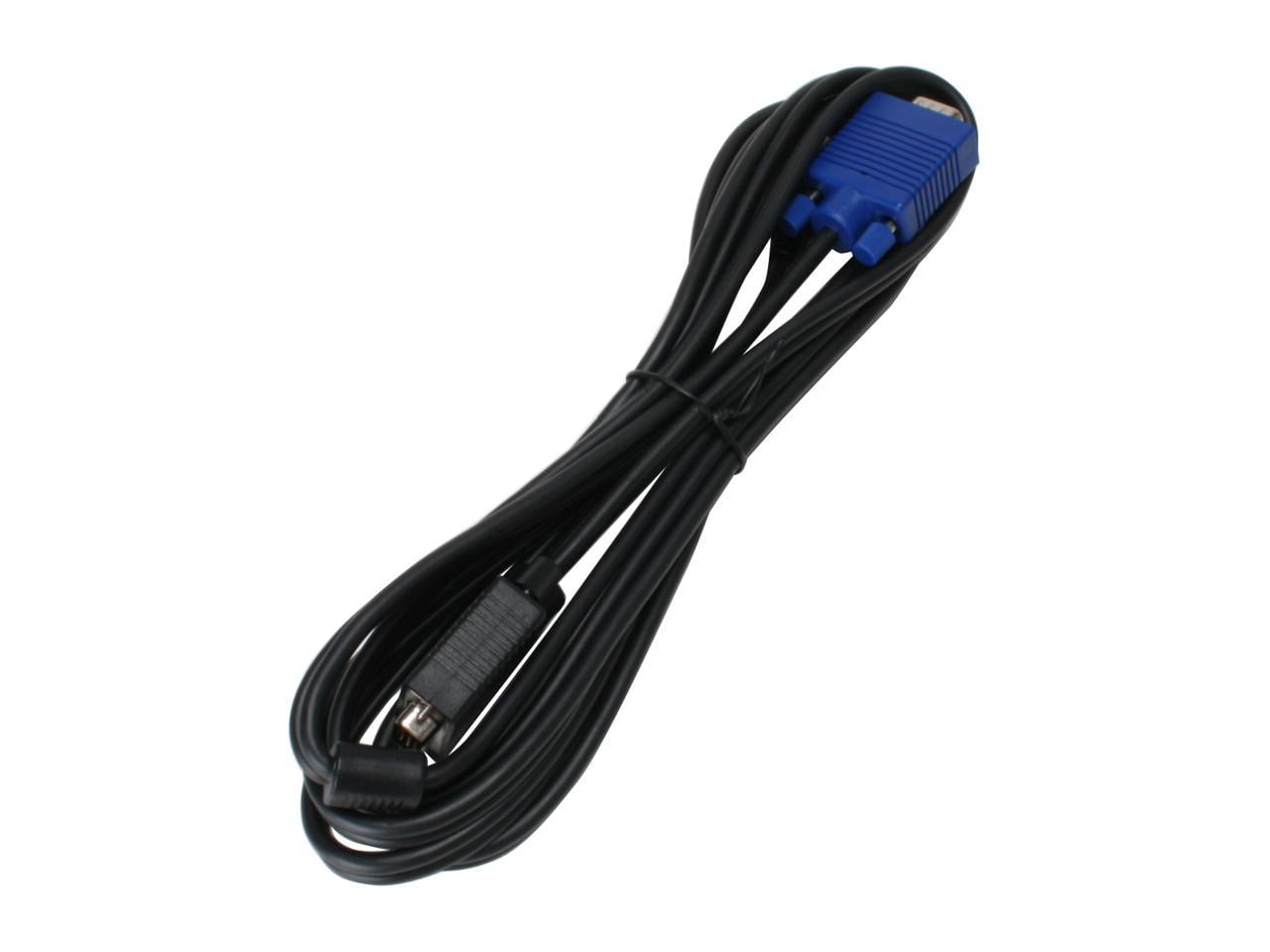 TRENDnet 2-in-1 USB VGA KVM Cable, TK-CU10, VGA/SVGA HDB 15-Pin Male to ...