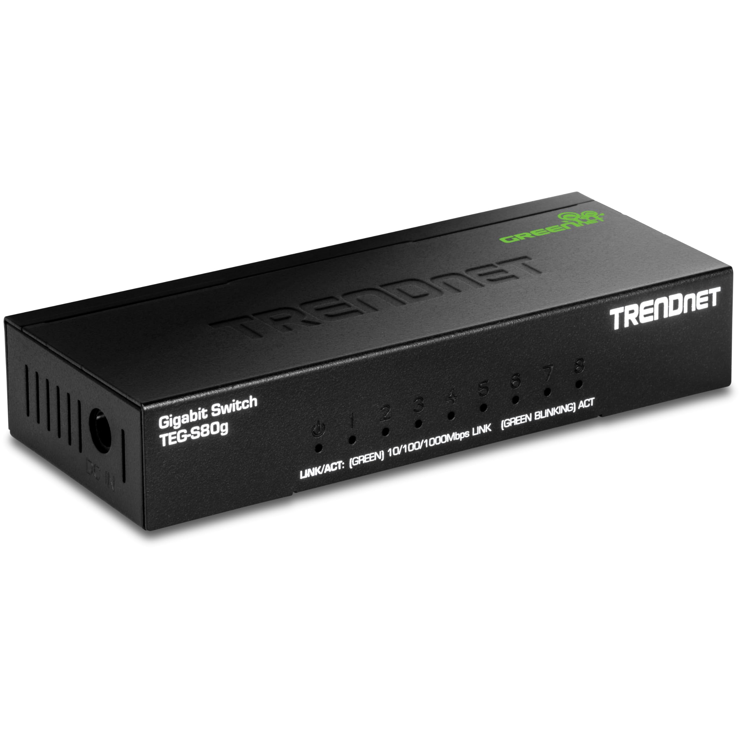 TRENDnet 8-Port Mini Gigabit Switch, TEG-S80g, GREENnet Technology ...