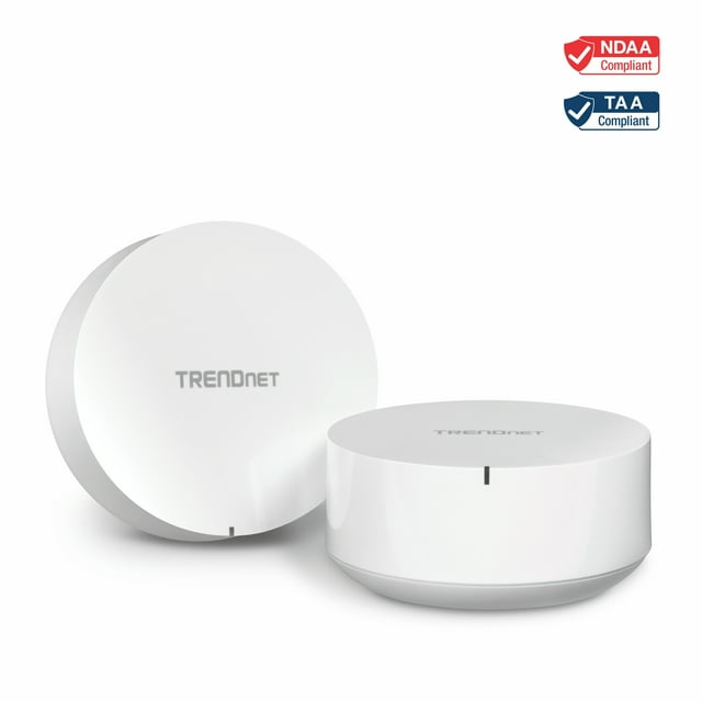 TRENDnet TEW-830MDR2K,AC2200 WiFi Mesh Router System,2 x AC2200 WiFi ...