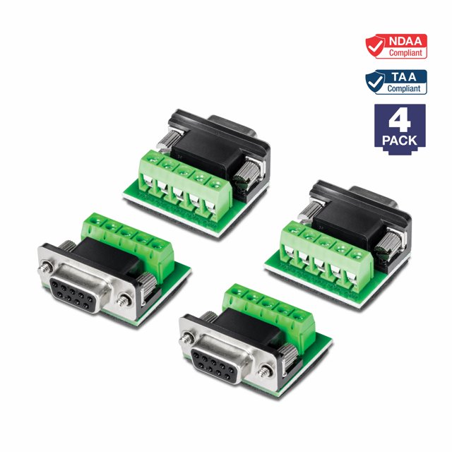 TRENDnet TI-S400, RS232 to RS422 RS485 Converter Adapter (4- Pack ...