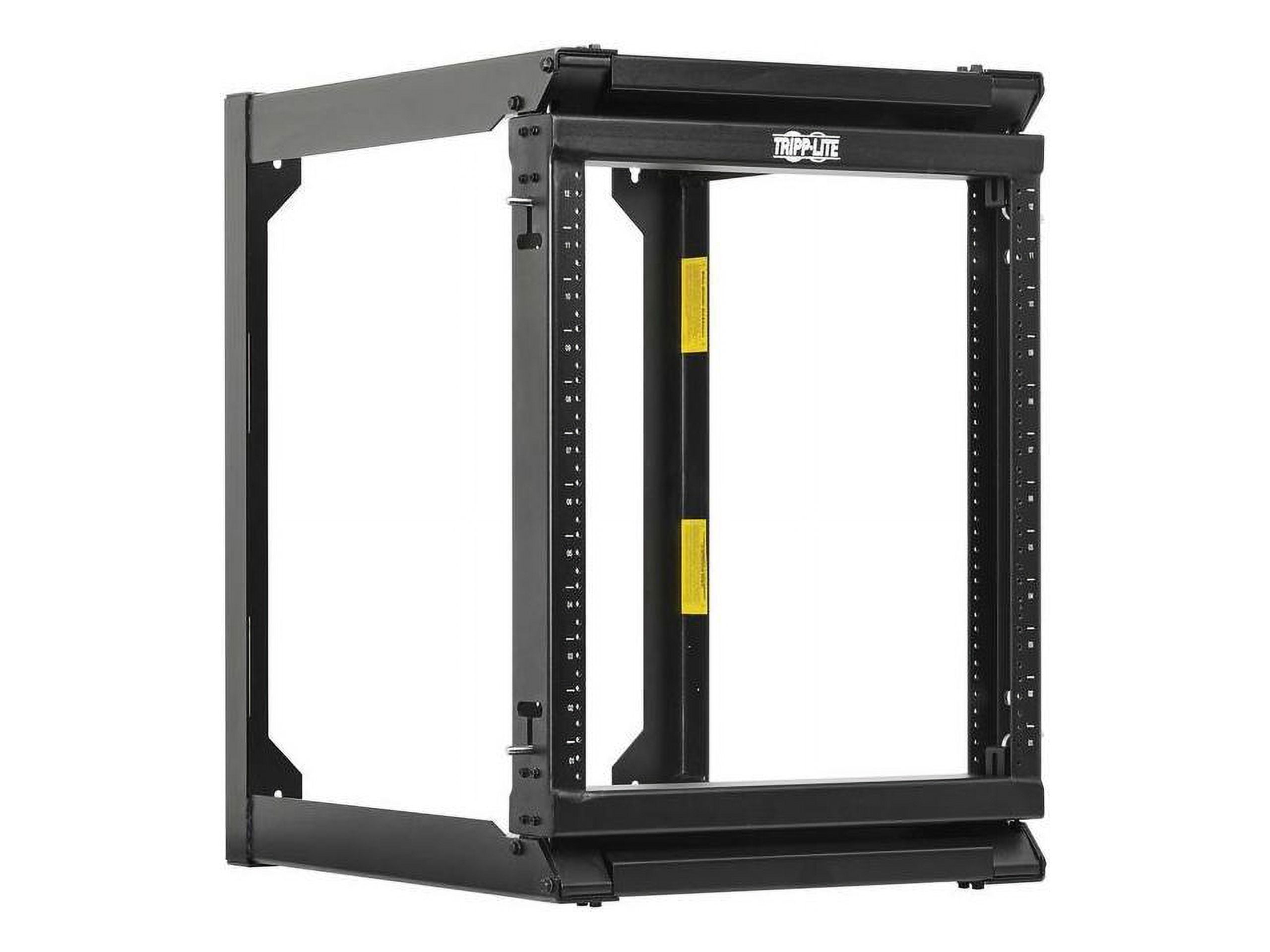 TRENDnet SRWO12US2 Wallmount Open Frame Rack 12U 2-Post Hinged Front ...