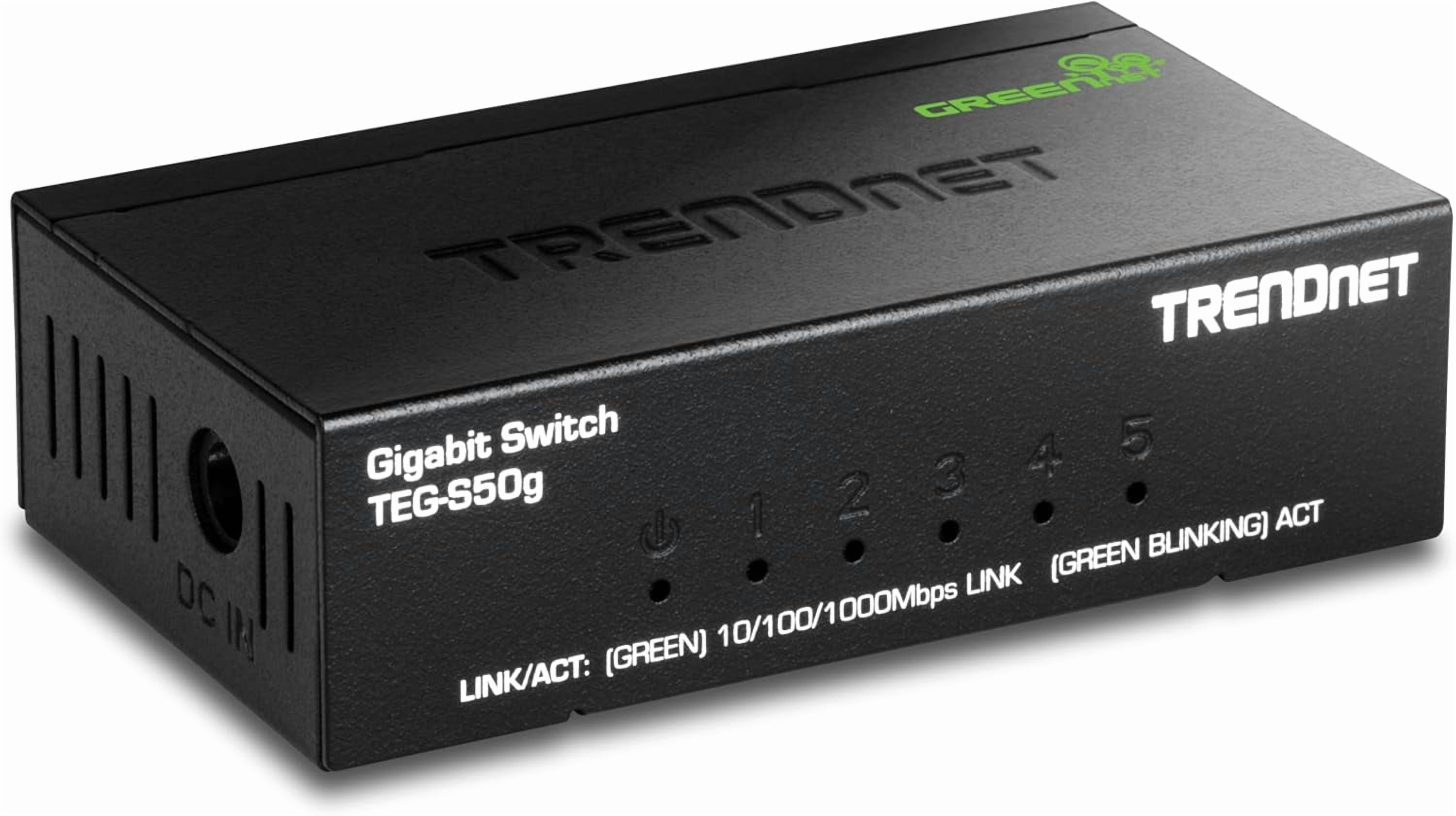 TRENDnet 5-Port Gigabit GREENnet Network Ethernet Desktop Switch, Model ...