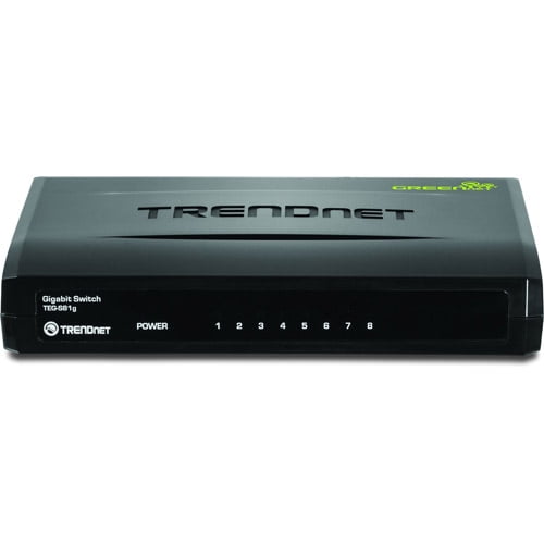 TRENDnet TEG S81g 8-Port Gigabit GREENnet Switch - switch - 8 ports ...