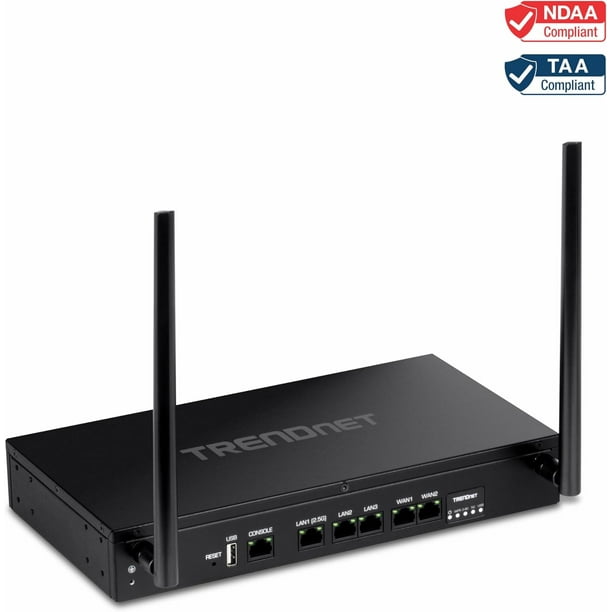TRENDnet TEW-929DRU, AX1800 Dual-Band WiFi 6 Gigabit Dual-WAN VPN SMB ...