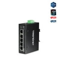TRENDnet TI-G50 5-Port Industrial Gigabit Ethernet DIN-Rail Switch ...