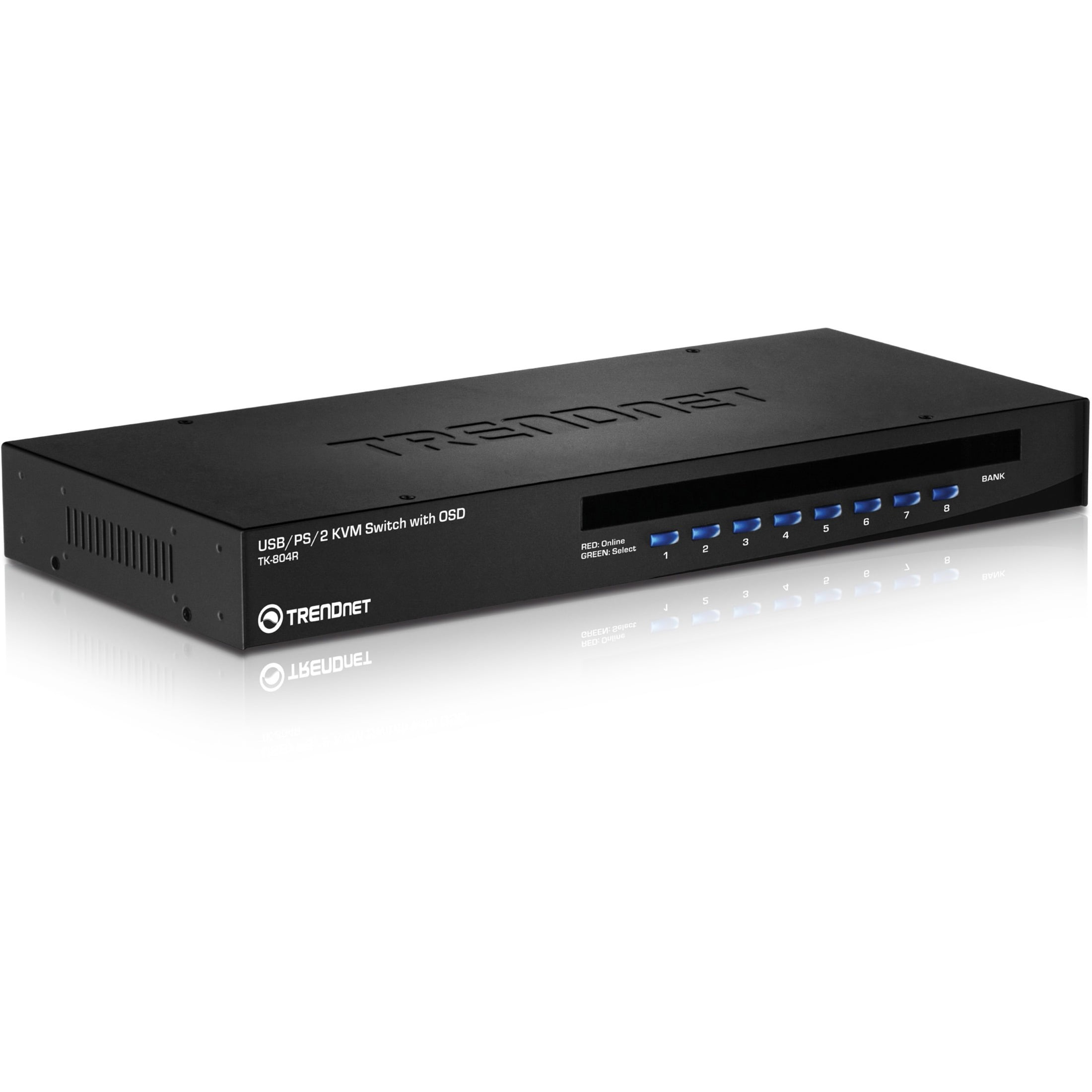 TRENDnet TK-804R 8-port KVM USB Rack Mount Switch /w OSD - Walmart.com