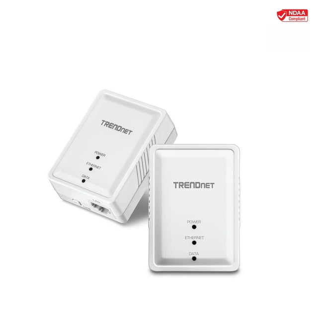 TRENDnet TPL-406E2K 500 AV Compact Powerline Ethernet Adapter kit ...