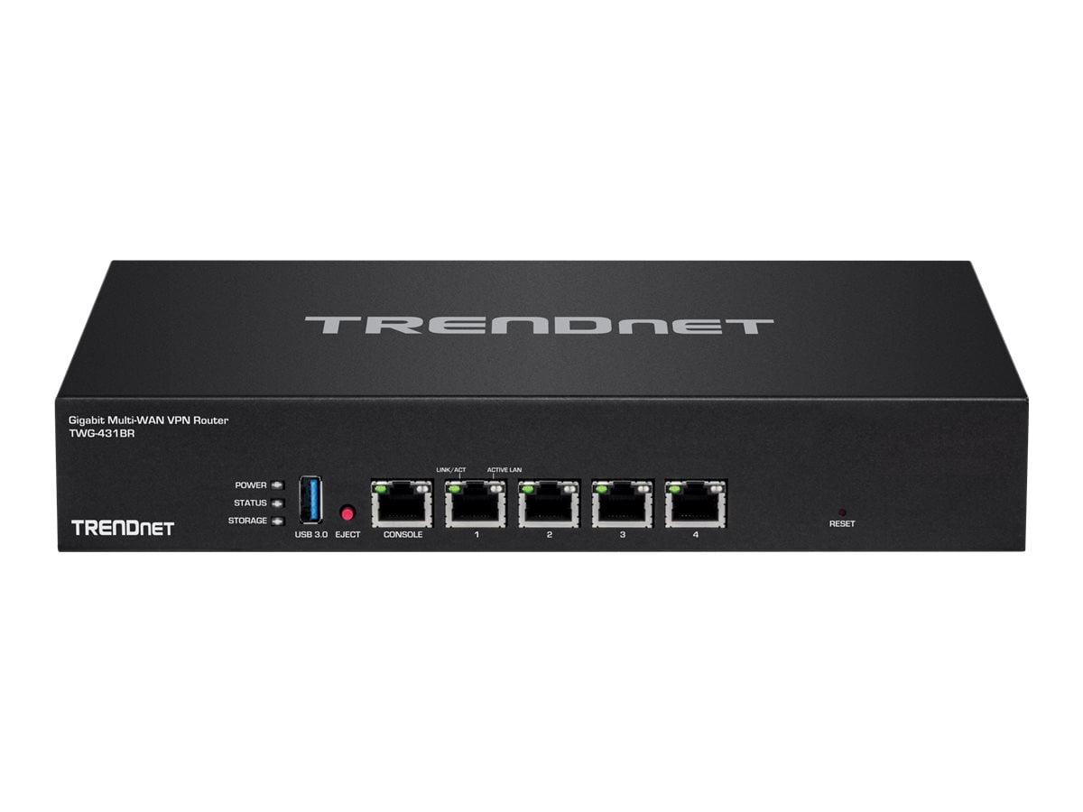 TRENDnet TWG-431BR Gigabit Multi-WAN VPN Business Router - Walmart.com