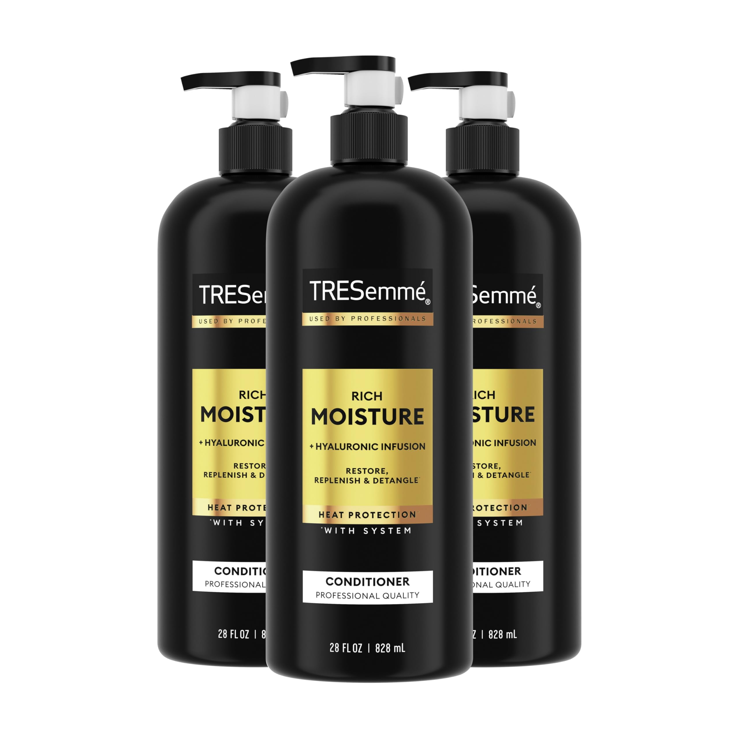TRESemmé Moisture Rich Hydrating OKA4 Conditioner 3 Count for Dry Hair ...