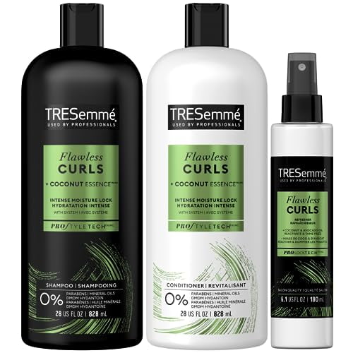 TRESemmé Pro Care Curls Shampoo and Conditioner Set Plus Flawless Curls ...