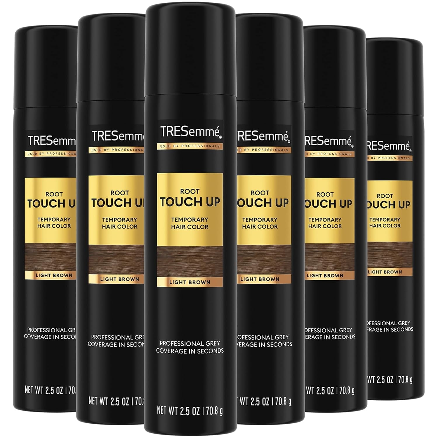 TRESemmé Root Touch Up, Temporary Hair Color Spray, Travel-Size 6-Pack ...