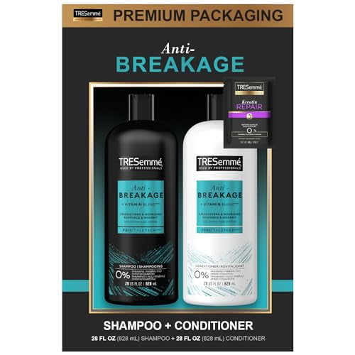 TRESemmé Shampoo and Conditioner Set, Anti-Breakage + Keratin Repair ...