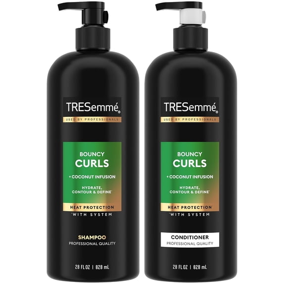 TRESemmé Shampoo and Conditioner Set, Bouncy Curls – Hydrating Curl ...