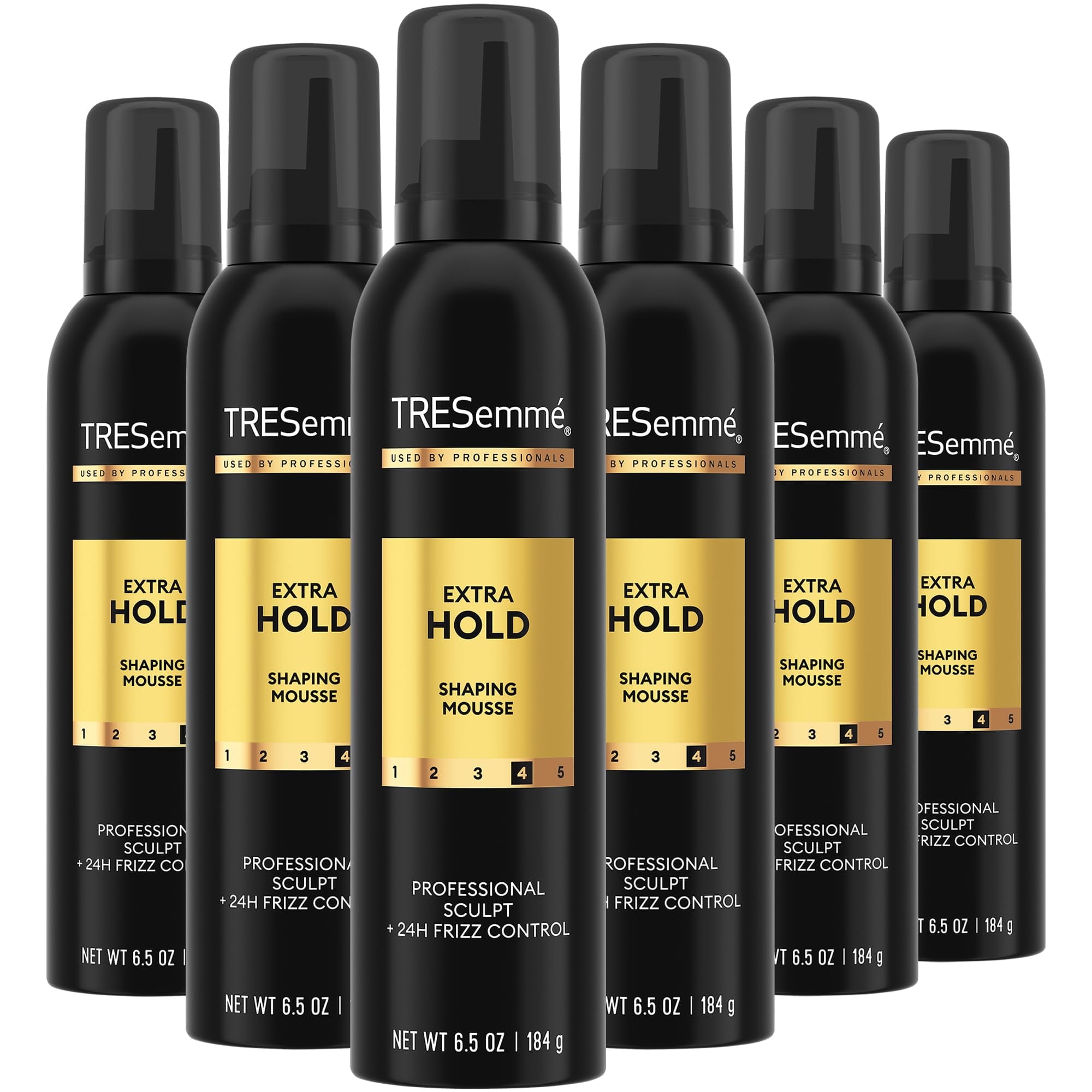 TRESemmé Shaping Mousse, Extra Hold 6-Pack – Alcohol-Free, Non-Drying ...