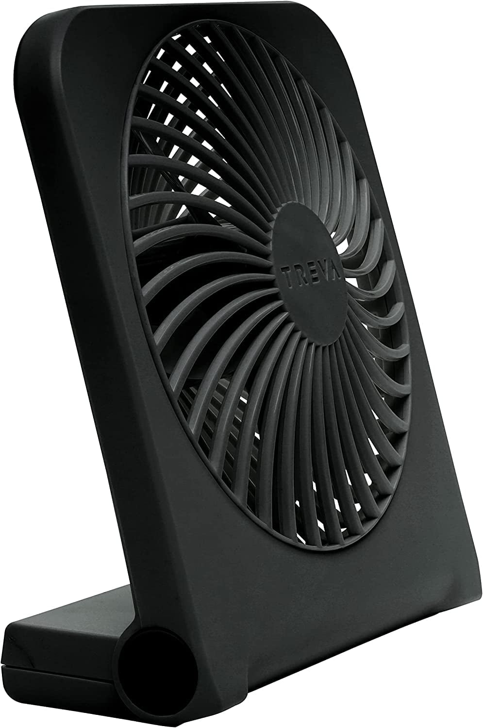 TREVA 5-Inch Operated Portable Airflow Desk Fan, Collapsible, Desktop ...