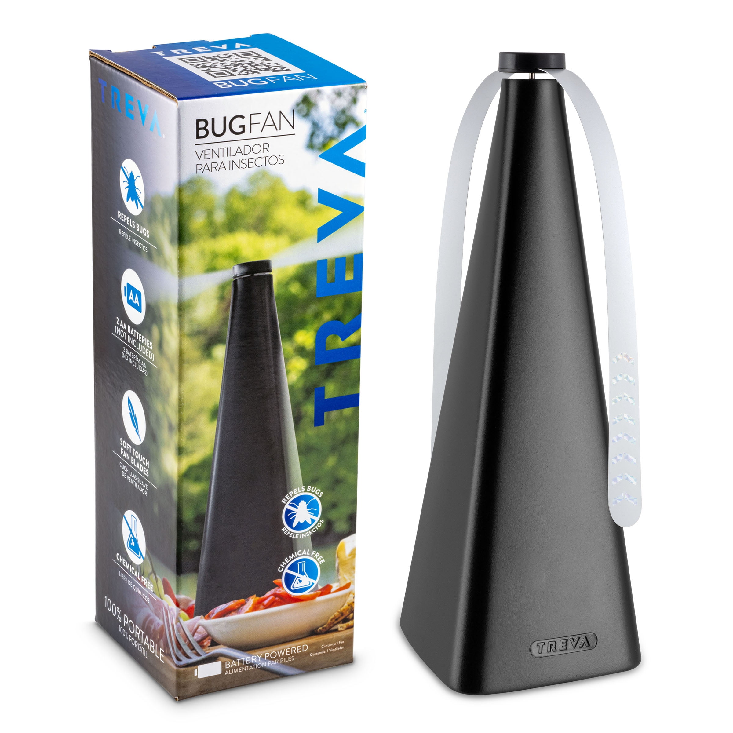 TREVA Black Bug Fan - Walmart.com
