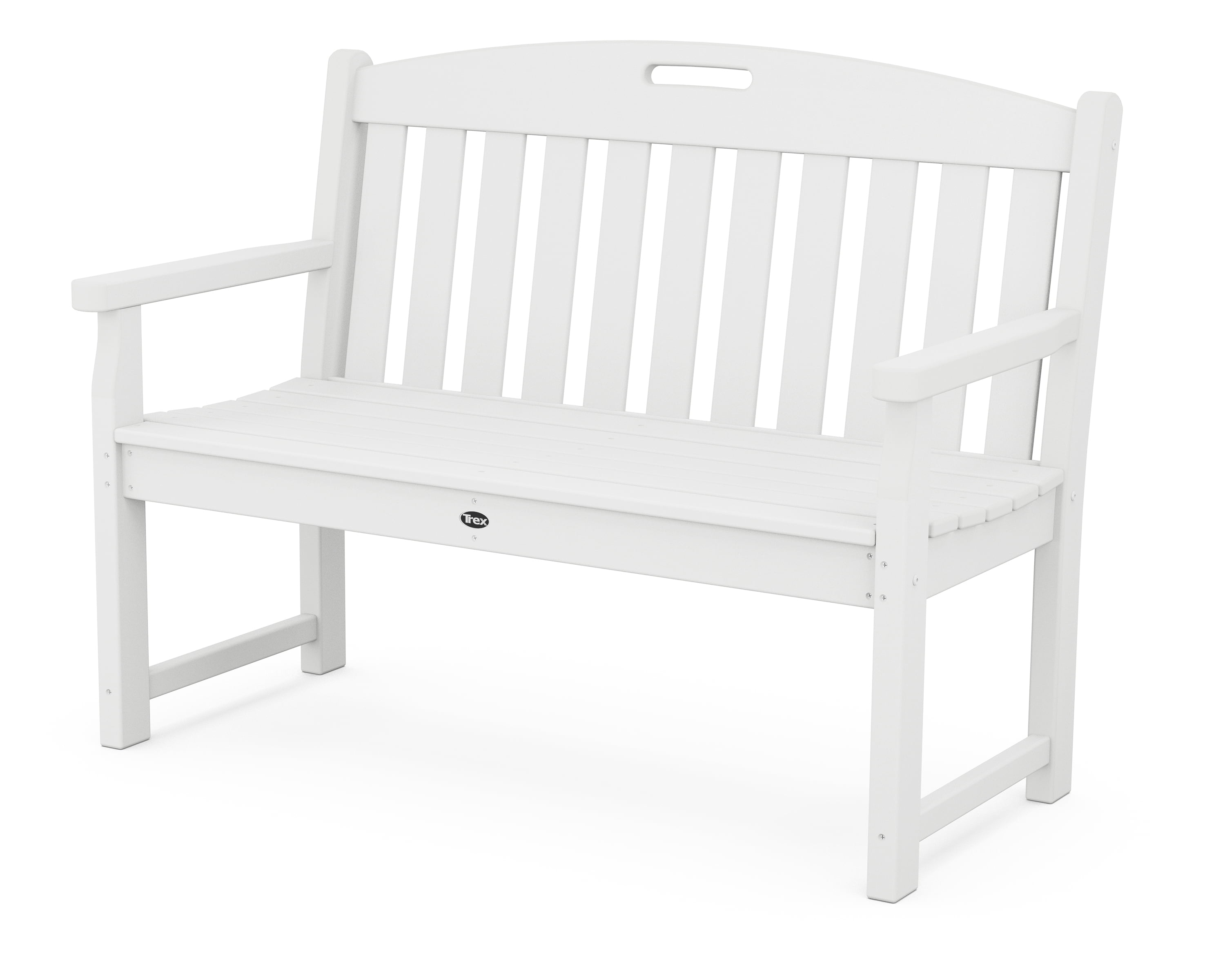 TREX Outdoors Yacht Club 48" Bench in Classic White - Walmart.com