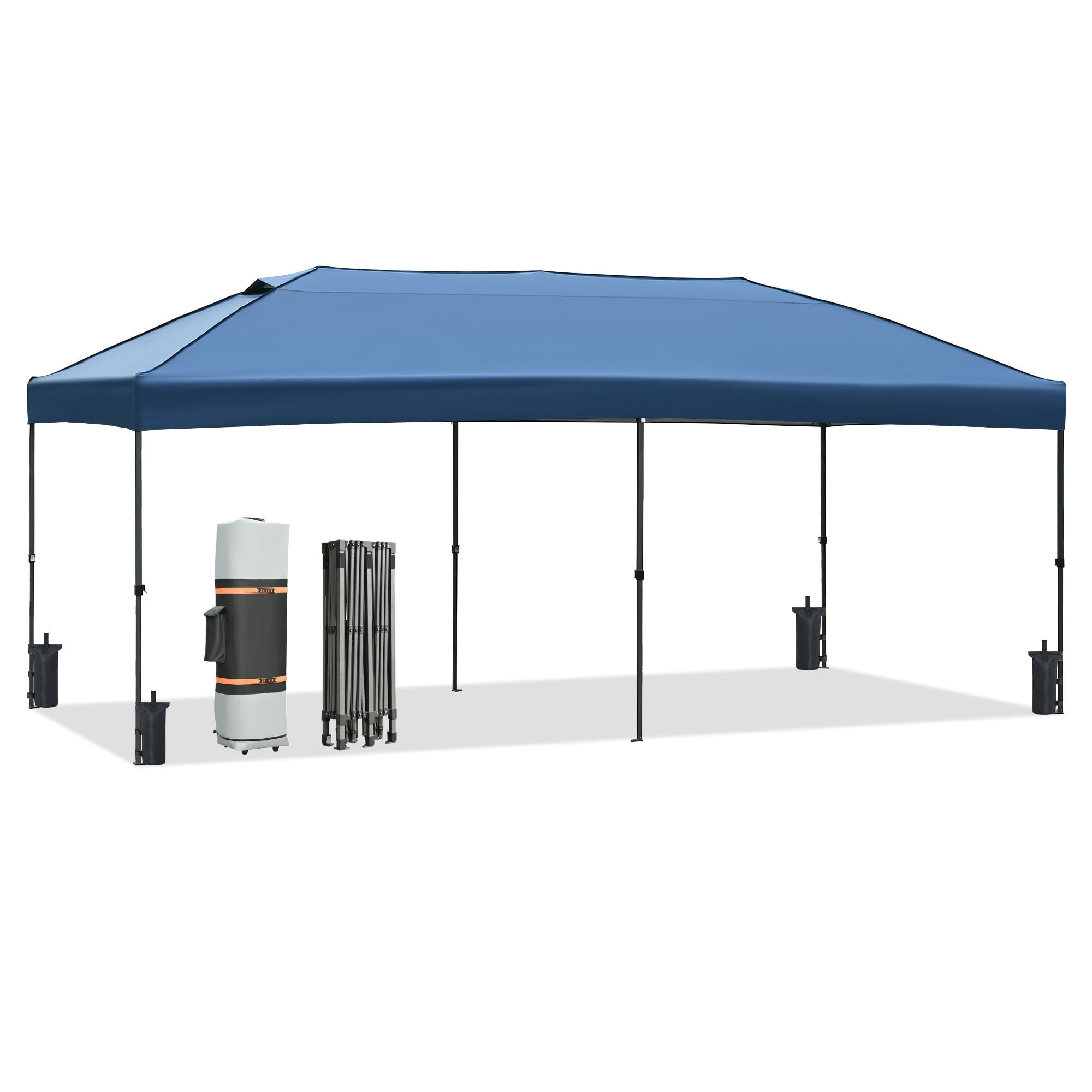 TREXM 10x20 Outdoor Canopy Tent, Navy, Mold & Mildew Resistant ...