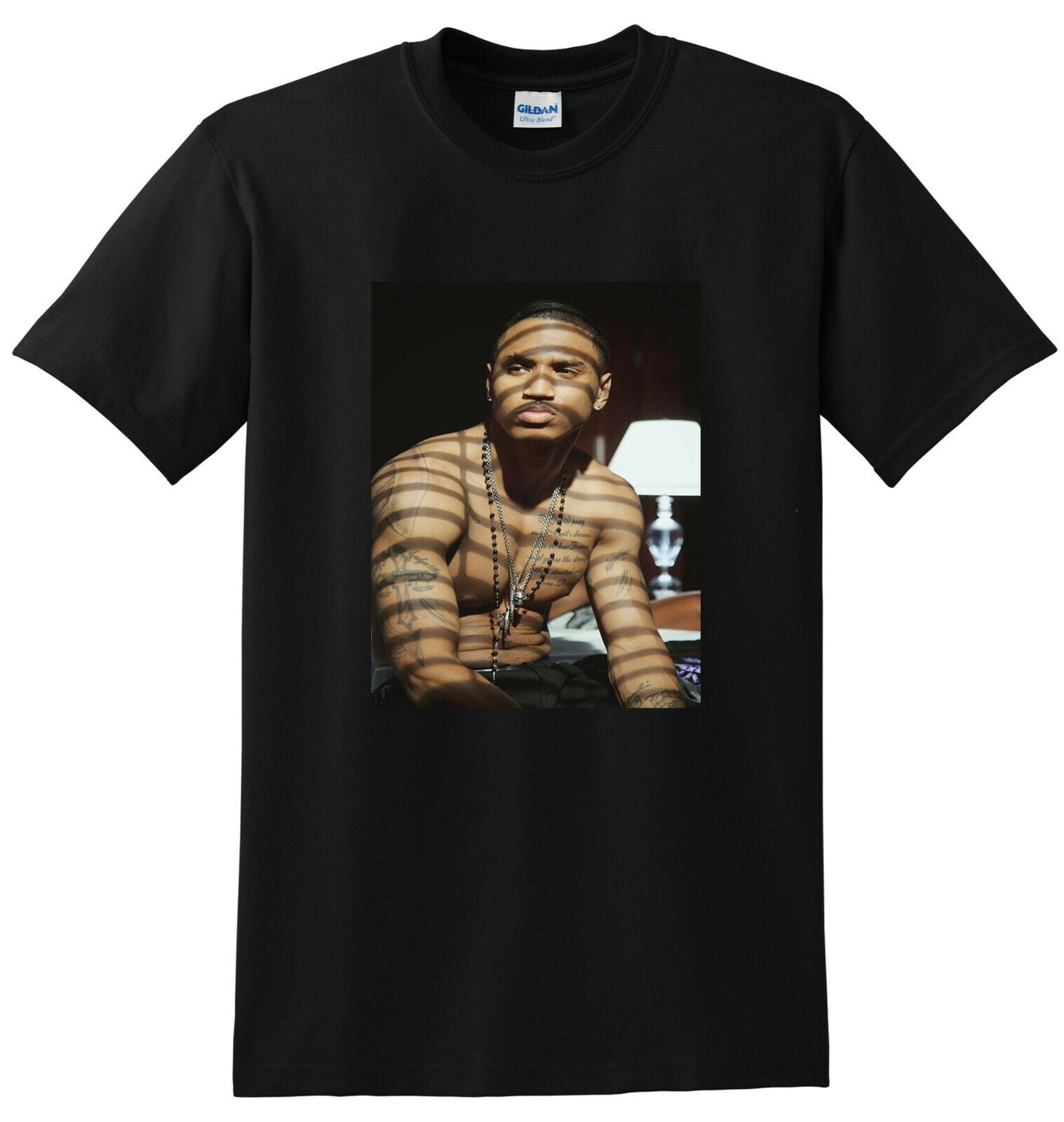 TREY SONGZ T SHIRT no shirt shirtless photo poster tee SMALL MEDIUM ...