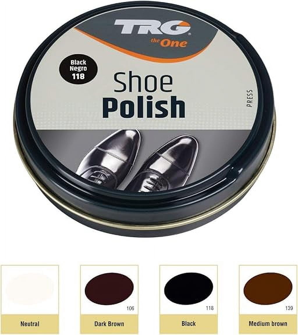 TRG Dark Brown Shoe Polish - hard wax leather shoe polish with powerful ...
