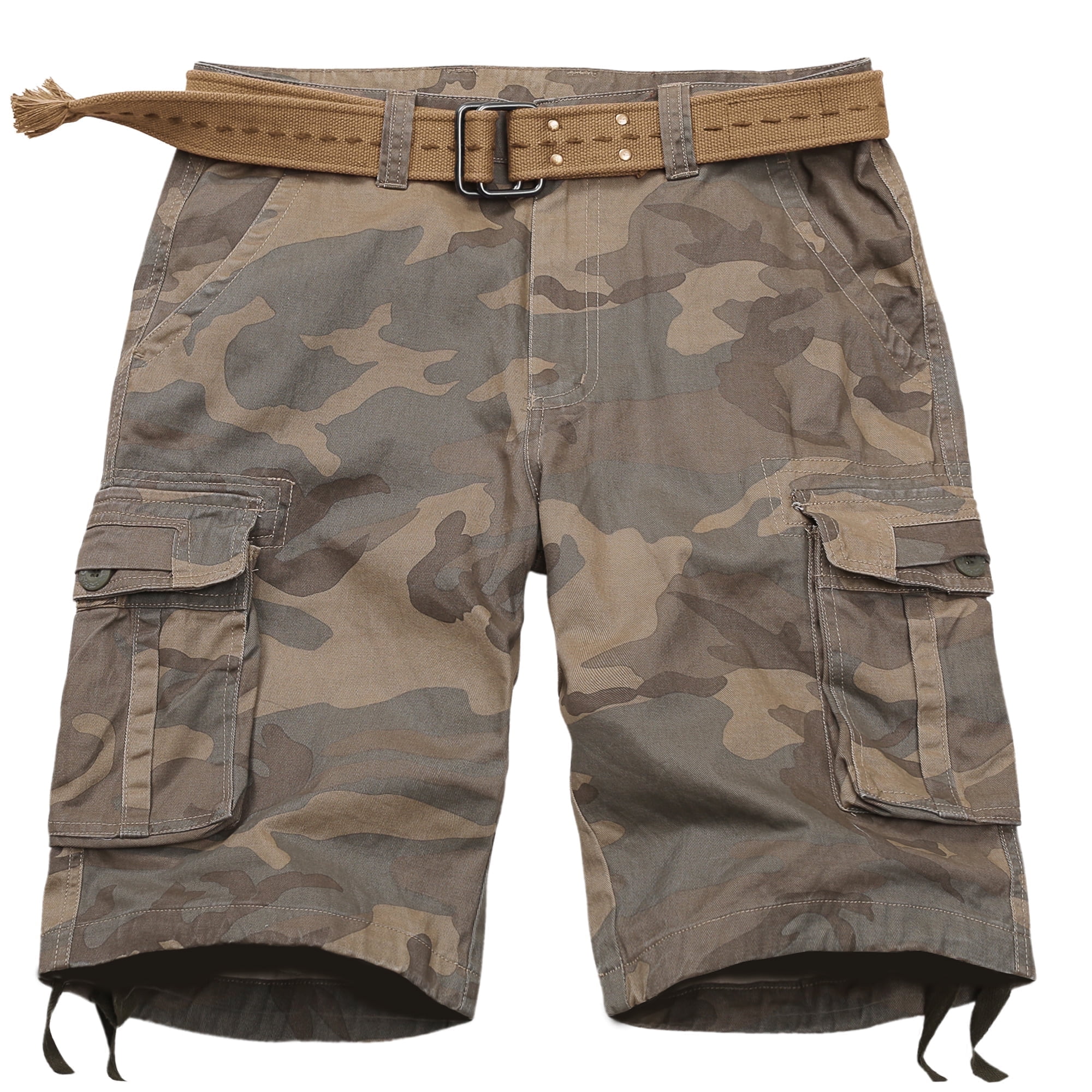 TRGPSG Men's Cargo Shorts,11" Inseam,Comfort Cargo Style with 6 Pockets ...