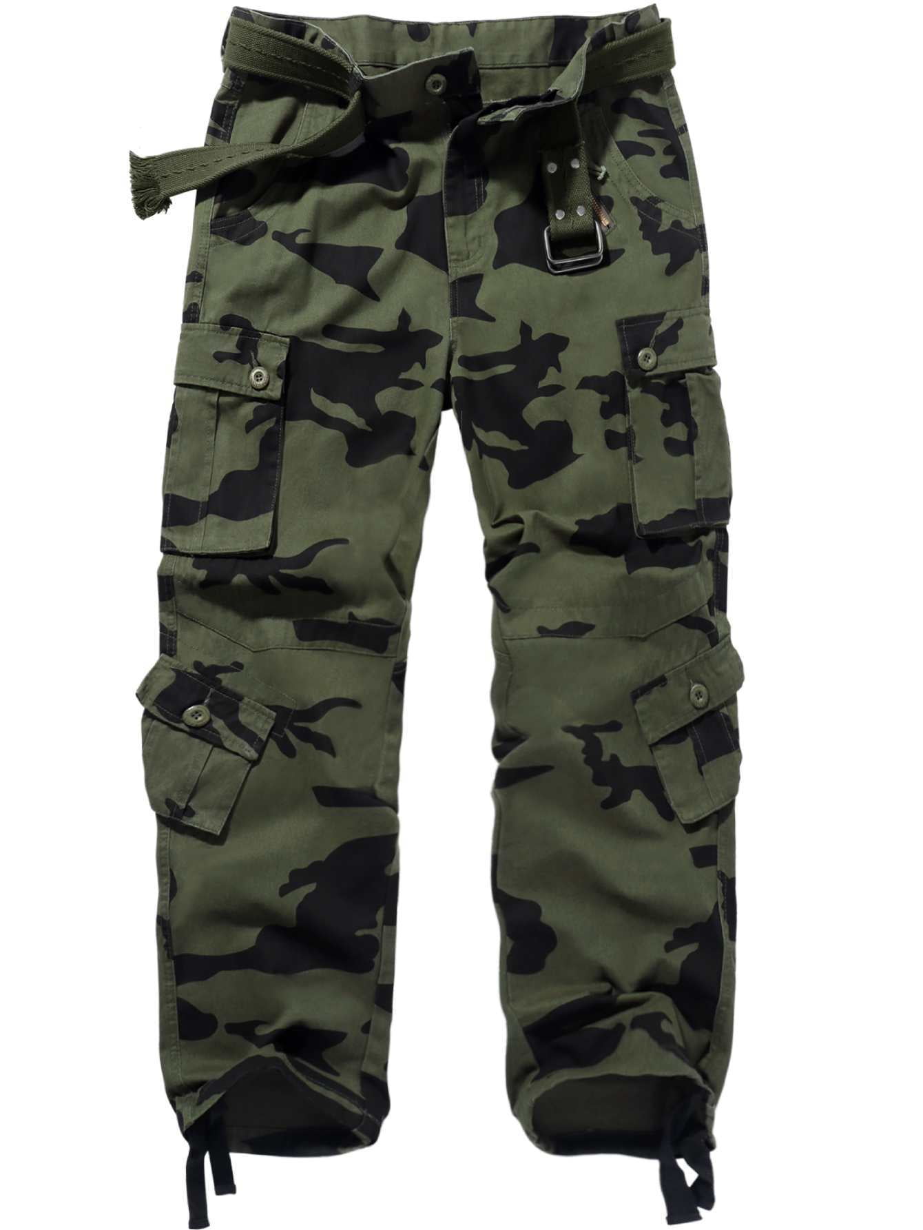 TRGPSG Men's Camo Cargo Pants with 8 Pockets Relaxed Fit Camo Pants(No ...