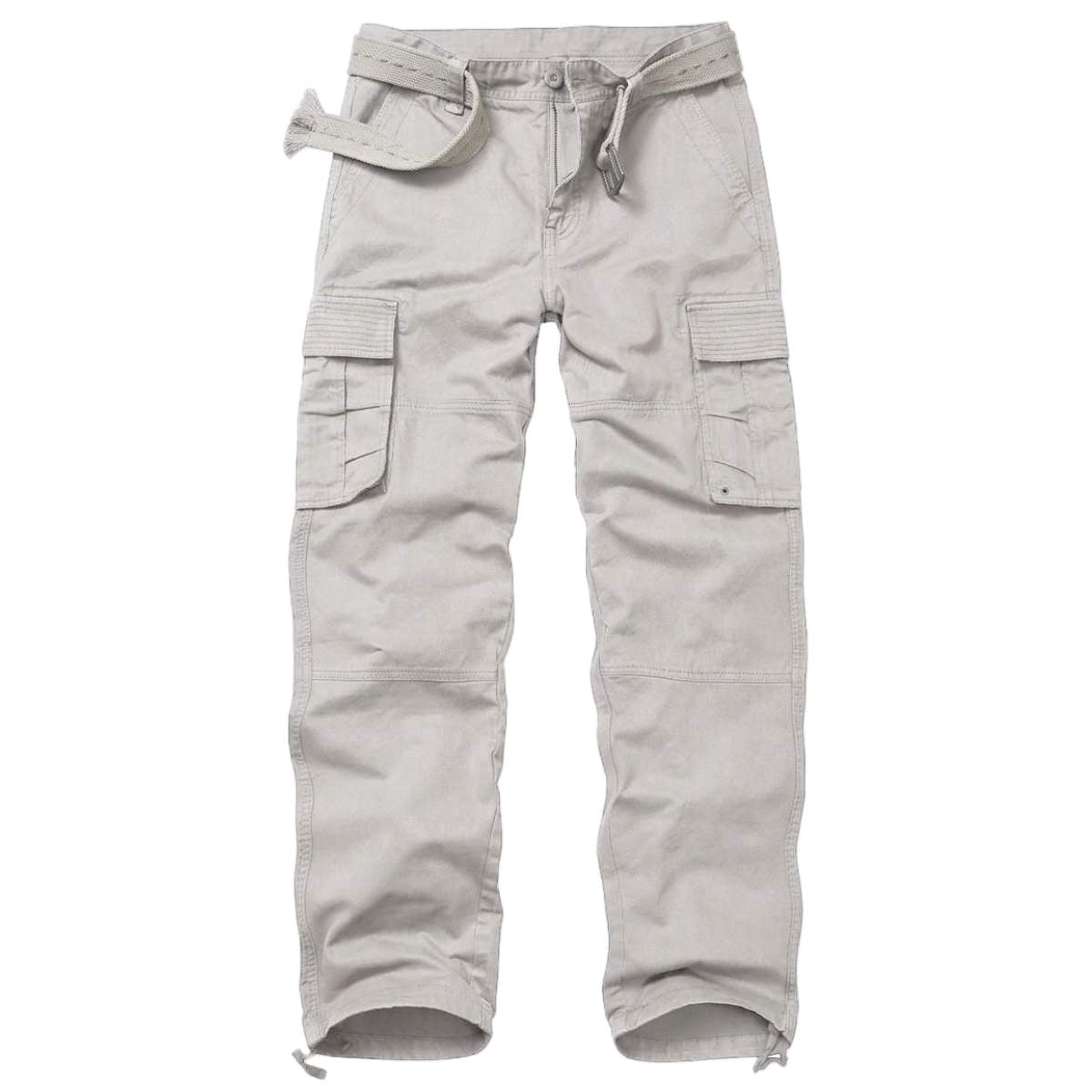 TRGPSG Men's Classic All Cotton Cargo Pants, 6-Pocket Work & Hiking ...