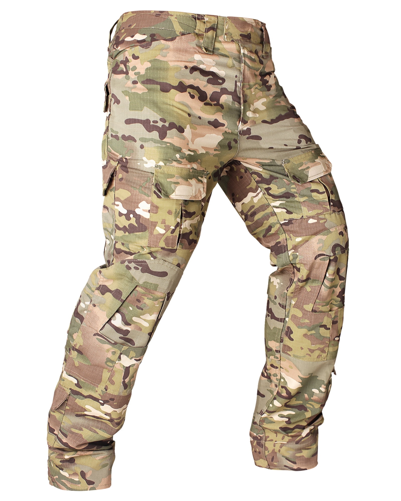 TRGPSG Men's Tear-Resistant Hiking Outdoors Work Pants with 10 Pockets ...