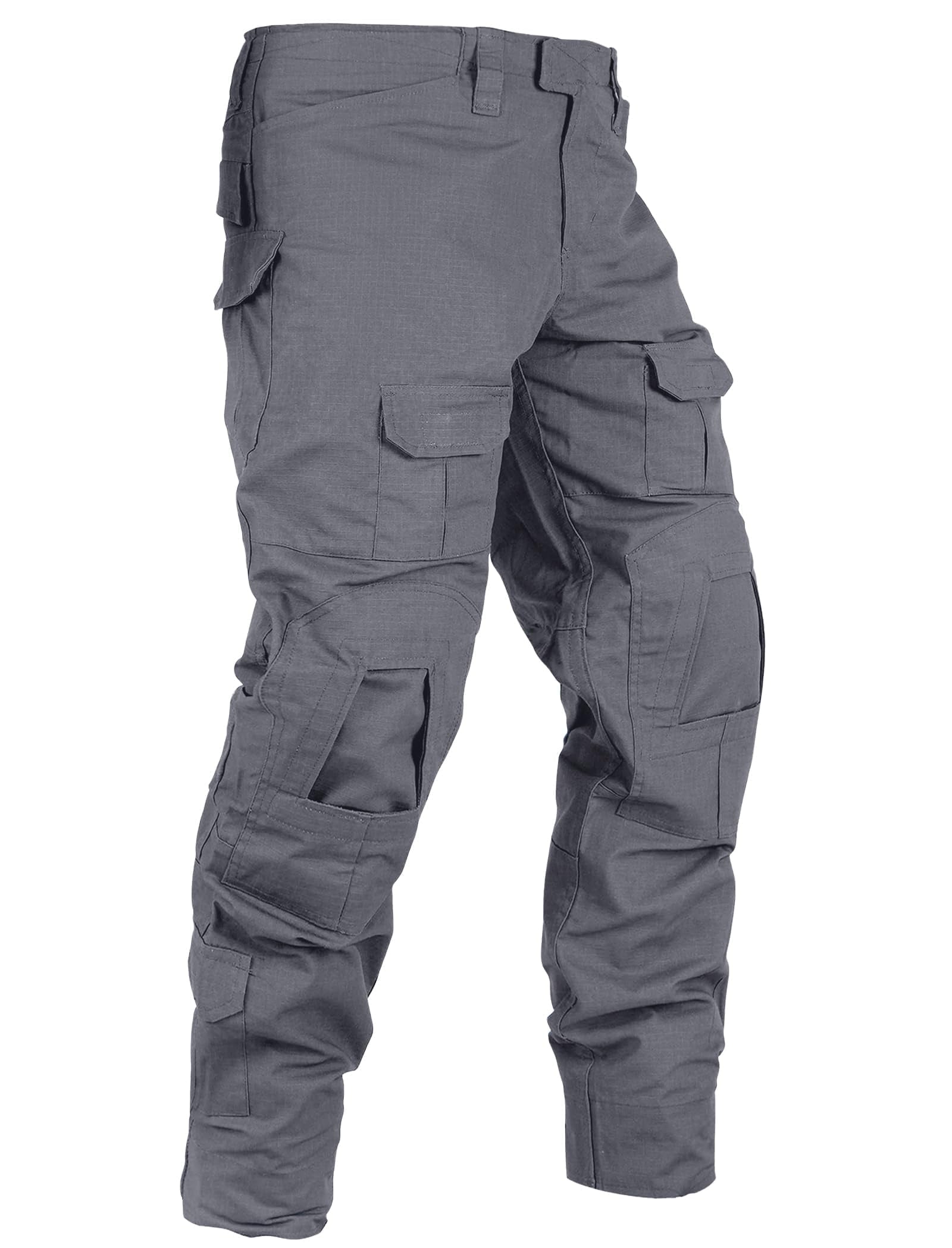 TRGPSG Men's Tear-Resistant Hiking Outdoors Work Pants with 10 Pockets ...