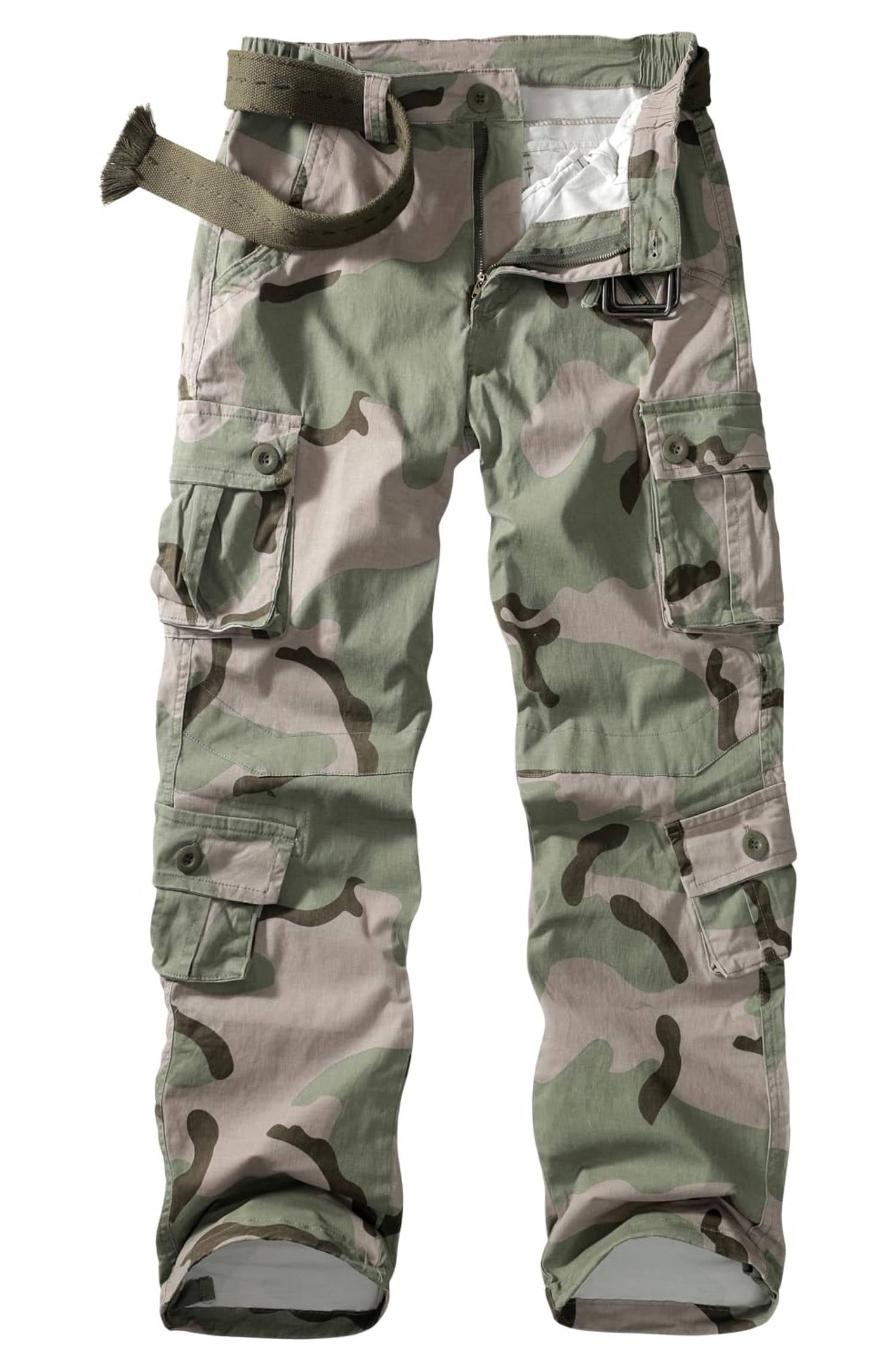 TRGPSG Women's Cargo Pants with 8 Pockets Cotton Casual Work Pants(No ...