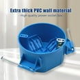 TRH-1 Gang PVC Round Ceiling Electrical Box,4" Dia with Grounding Lug ...